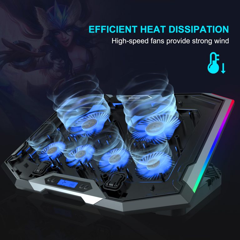 TopMate C11 Laptop Cooling Pad Silver Wing Cooler, RGB Lighting Laptop ... TopMate C11 Laptop Cooling Pad Silver Wing Cooler, RGB Lighting Laptop ...