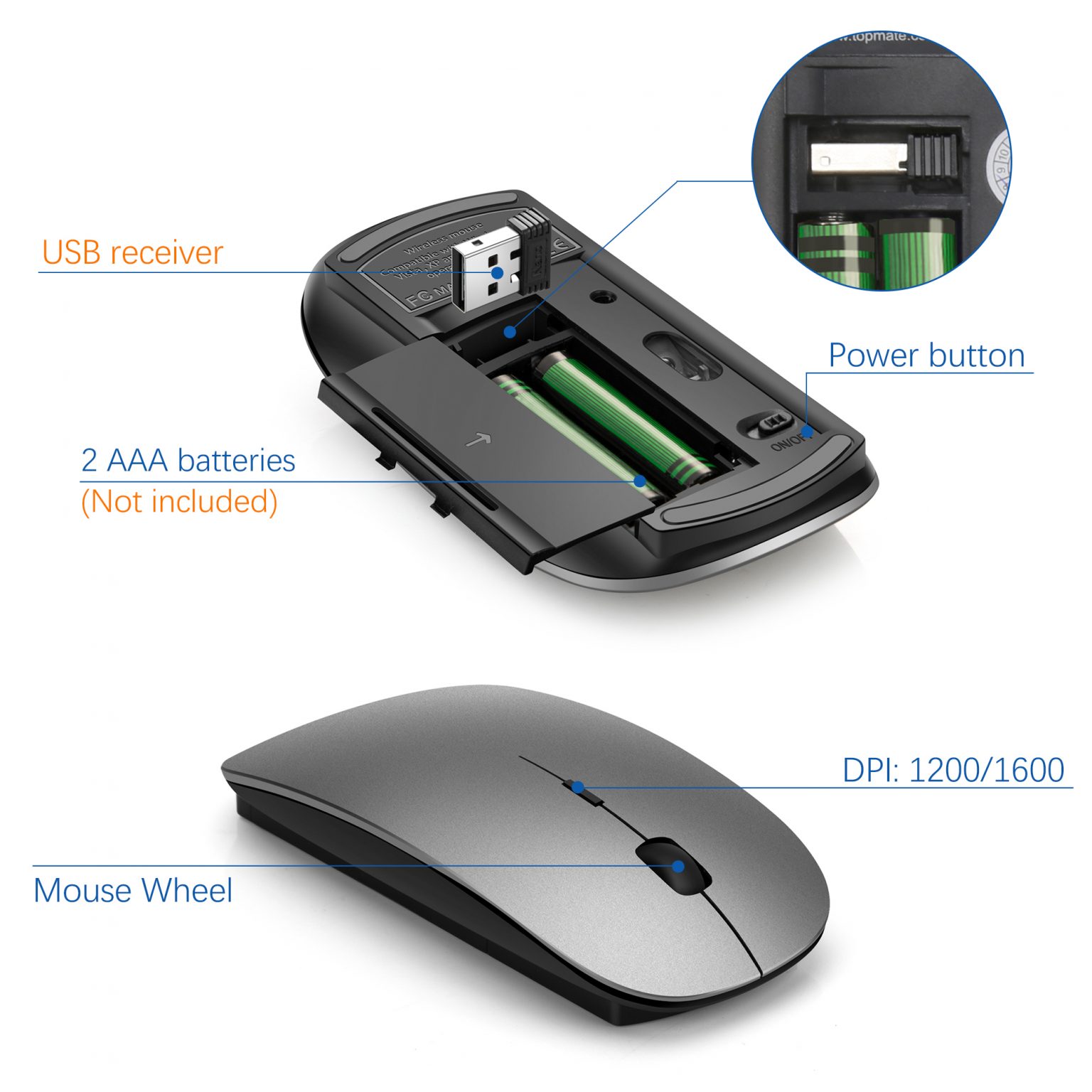 Wireless Mouse – Smooth, Silent & Reliable Performance