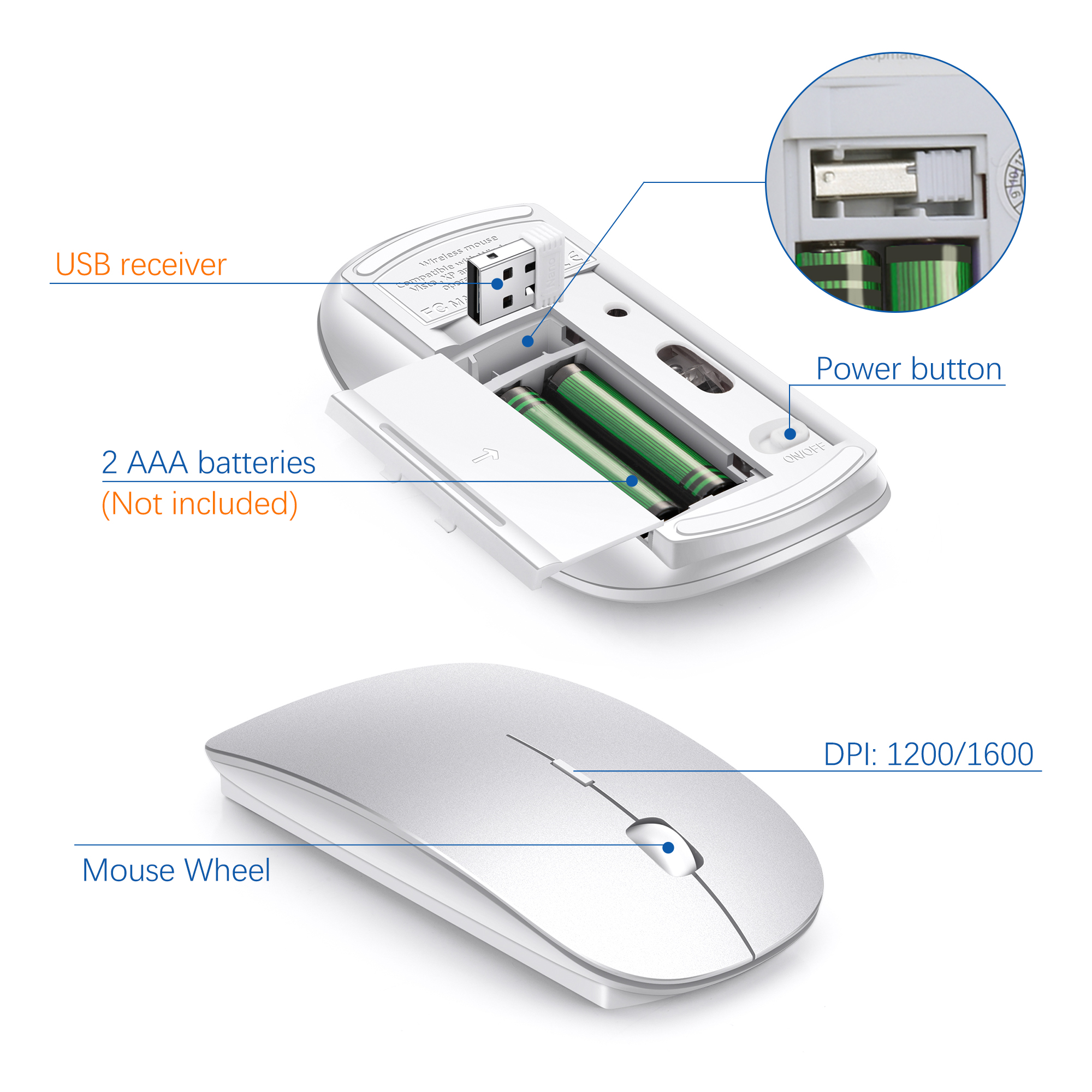 Wireless Mouse – Smooth, Silent & Reliable Performance