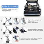 TopMate ES35 Powered Scooter 3 Wheels Foldable Trike with Backrest Seat ...